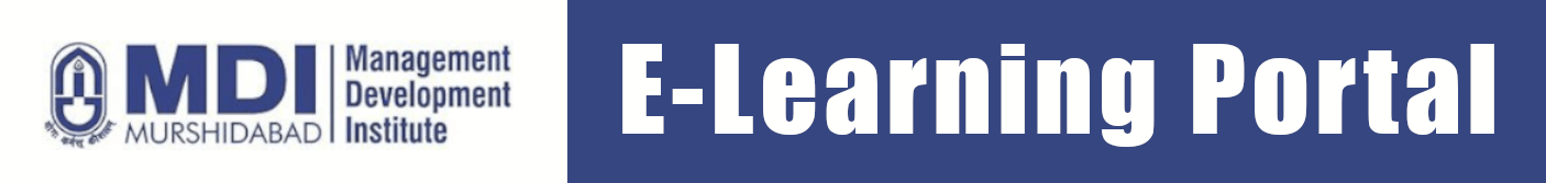 MDI Murshidabad E-Learning Portal